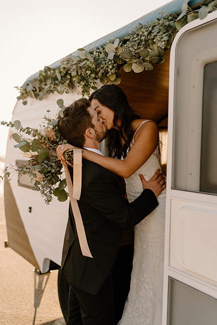 Lake Michigan Photobooth Trailer Wedding - Cassidy Lynne